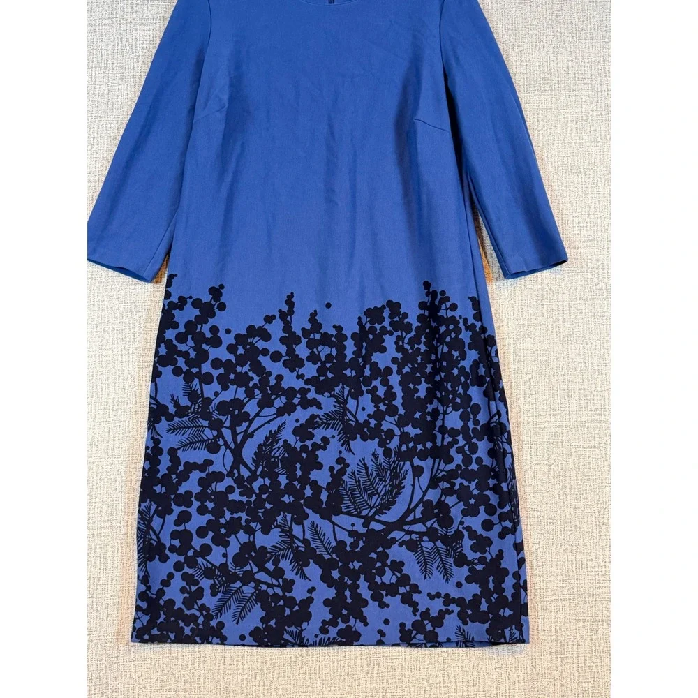 Boden | Dresses | Boden Blue Black Botanical Berry Print Shift Dress ...